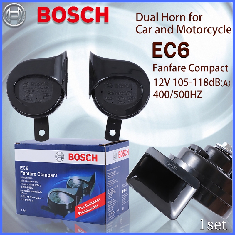 Bosch Ec6 Dual Horn for Car and Motorcycle 12V 1105-118dB（A）400/500HZ 1 ...