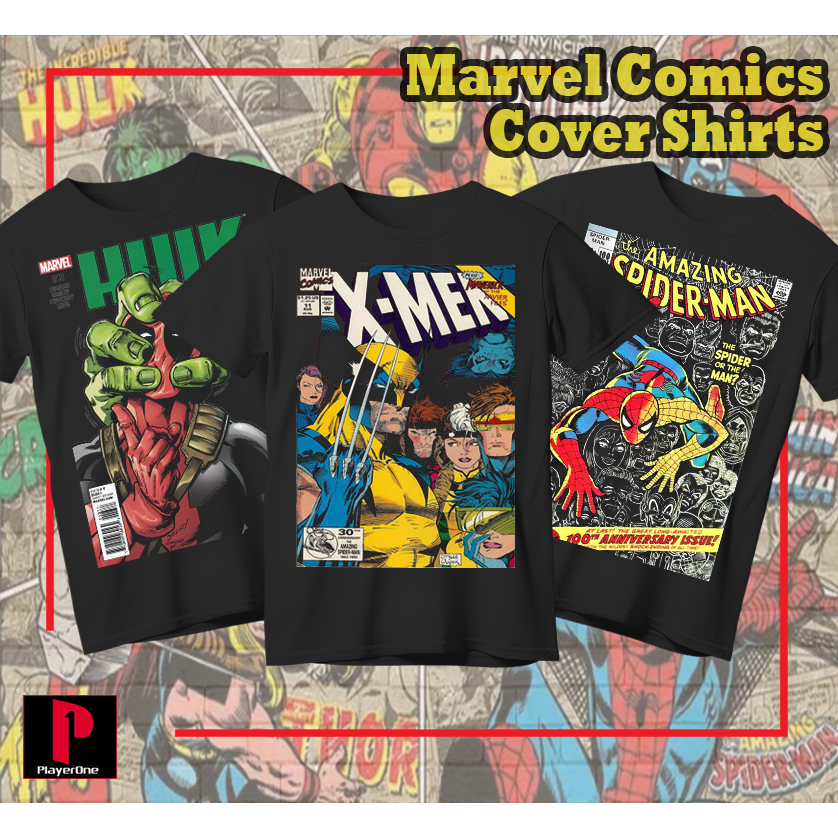 Marvel Classic Comics Cover Shirts (Batch 1) | Asian Size | Xmen Marvel ...
