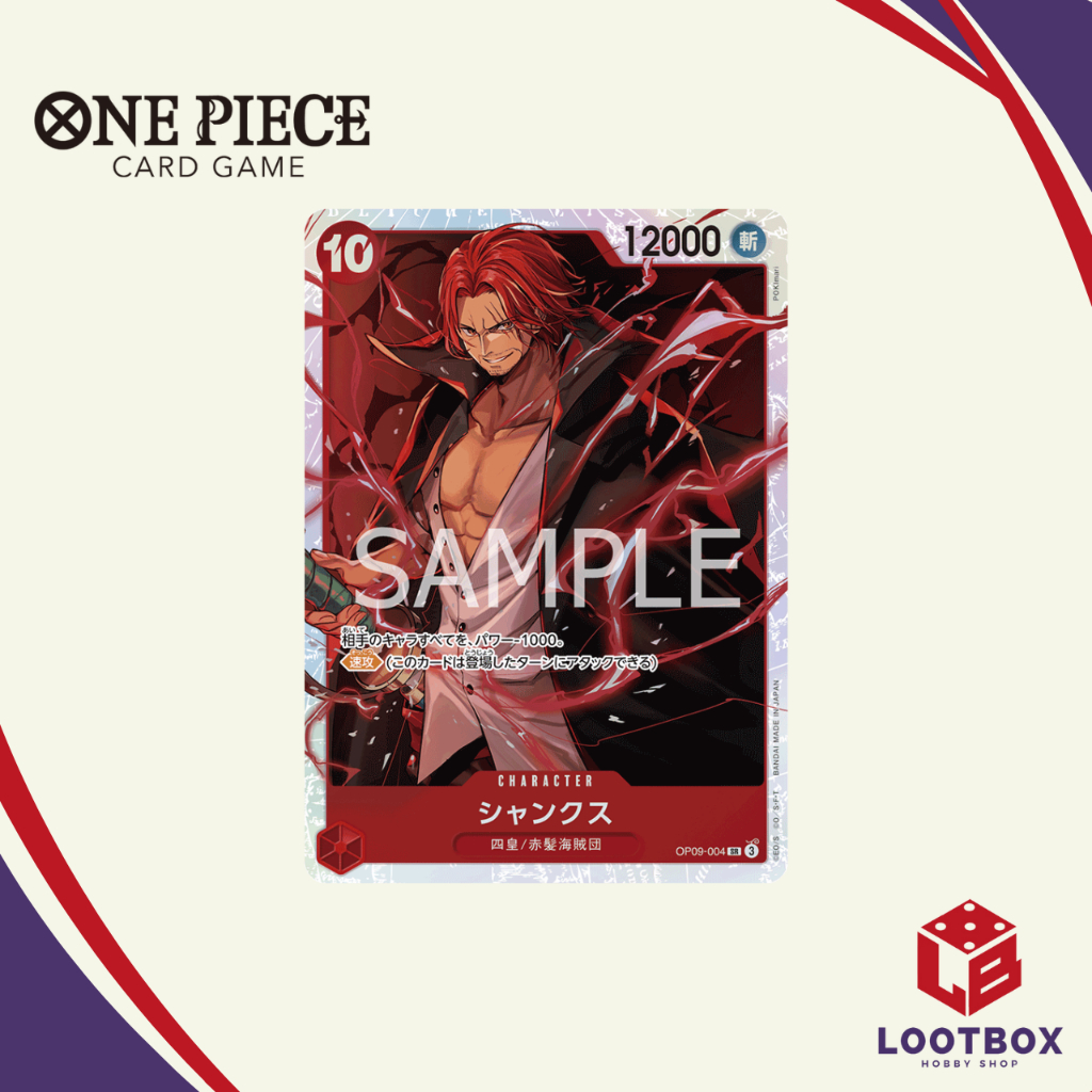 One Piece Card Game: OP09-004 Shanks (Super Rare) - OP09 Emperors in the New World | Shopee ...