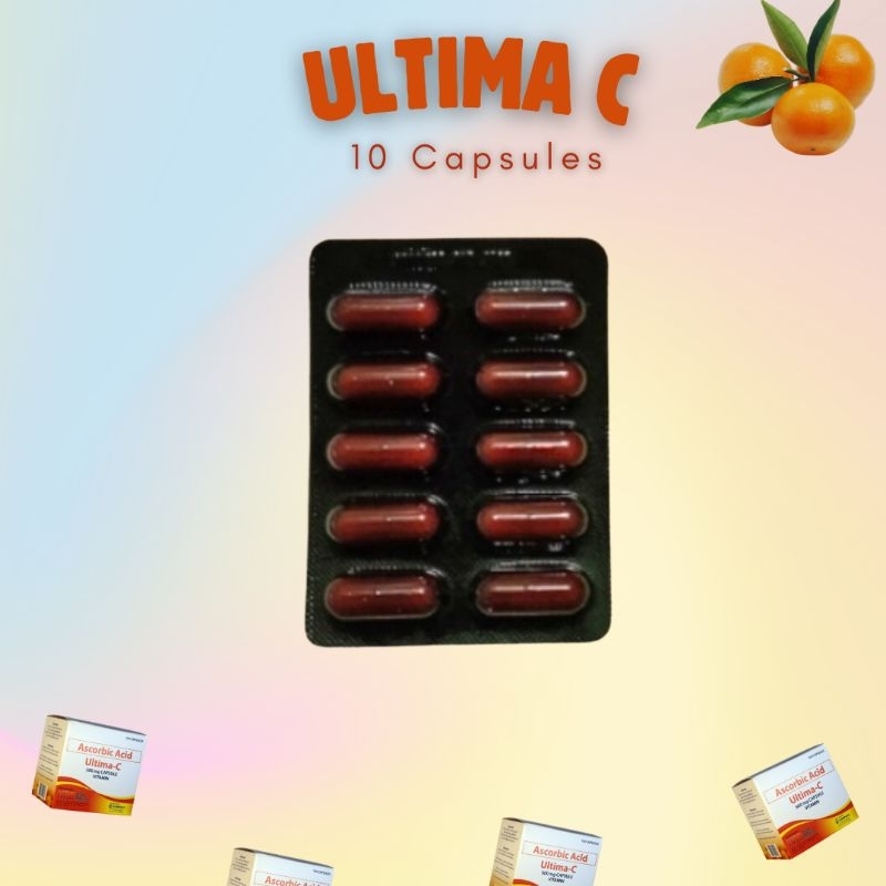 Ultima C Vitamins 10 Capsules - Gentle Non-Acidic Vitamin C for All-Day ...