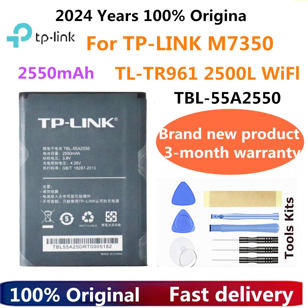original TBL-55A2550 For TP-Link TL-TR861 2000L TL-TR761 M5350 M7300 4G LTE WiFI Router Battery ...