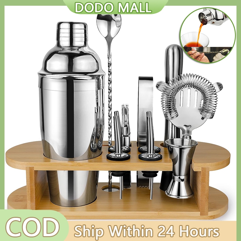 Bartender Bar Bartending Set Stainless Steel Bartending Tools Cocktail ...