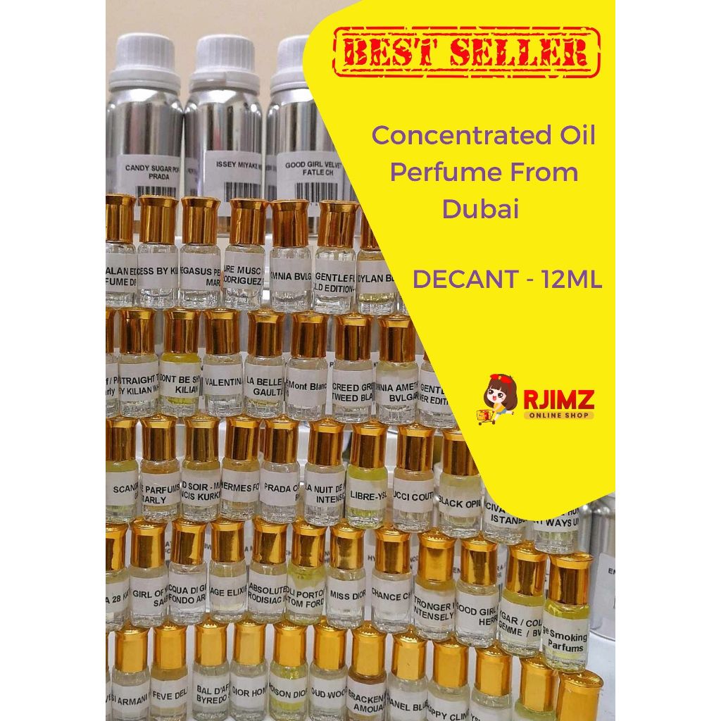 Concentrated Oil Perfume for Men & Women - Decant 12ML - PURCHASED FROM ...