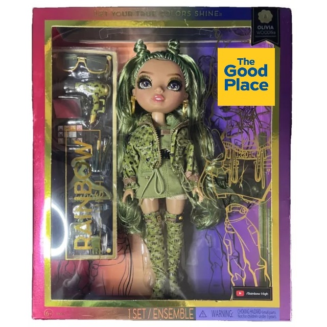 MGA Rainbow High Olivia Camo Green Fashion Doll With Fashionable Outfit ...