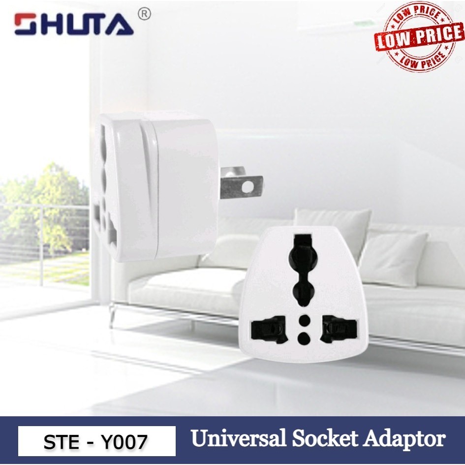SHUTA UNIVERSAL ADAPTOR ( TRAVEL ADAPTOR) STE-Y007 | Shopee Philippines