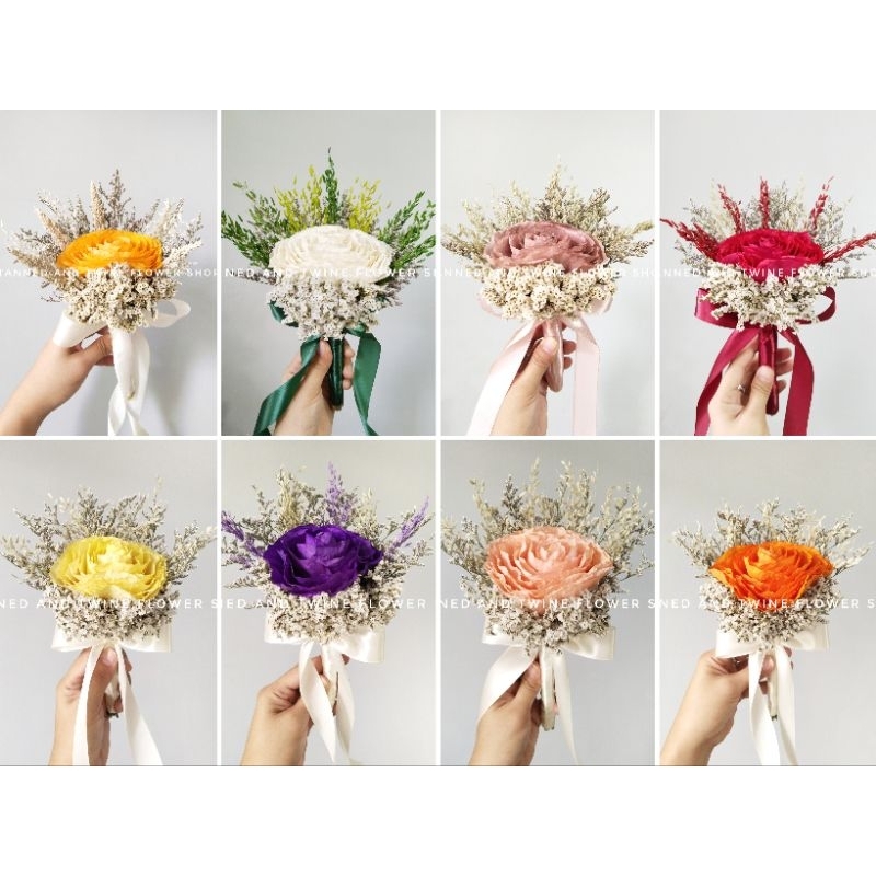 Small bouquet, bride civil wedding bridesmaids/parents/flower girl ...