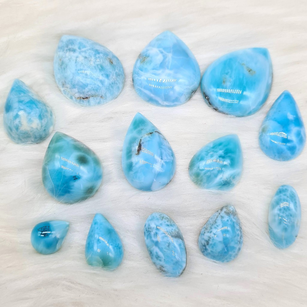 Authentic Larimar Cabochon - Dominican Republic - High-quality Larimar ...