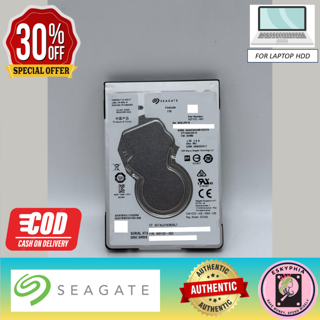 Seagate 1TB FireCuda SSHD Hybrid ST1000LX015 2.5" SATA HDD for Laptop | Shopee Philippines