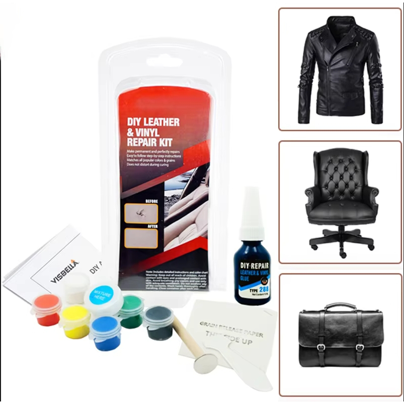Liquid leather repair liquid vinyl, used to repair furniture car seat ...