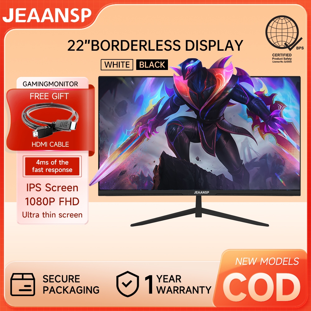 Gaming Monitor22 Inch IPS Computer Monitor 75Hz IPS Frameless Tablet ...