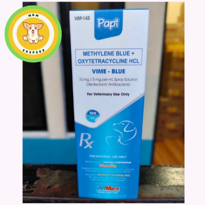 Papi Vime-Blue Skin Treatment Disinfectant Antibacterial Spray | Shopee ...
