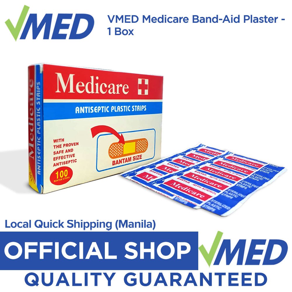 VMED Medicare Band-Aid Plaster - 1 Box | Shopee Philippines