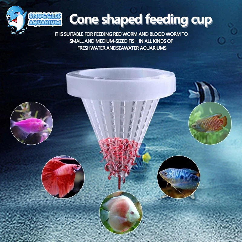 1pcs Cone feeder or bloodworm cup holder or tubifex worm holder ...