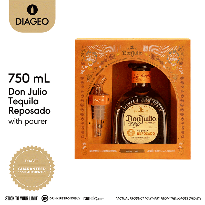 Don Julio Reposado Tequila 750ml - Festive Gift Pack | Shopee Philippines