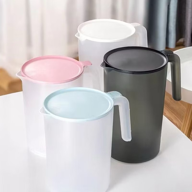 2500ml 『1pc Kettle+4pcs Cups』 Clear Large Capacity Pitcher Cold Water ...