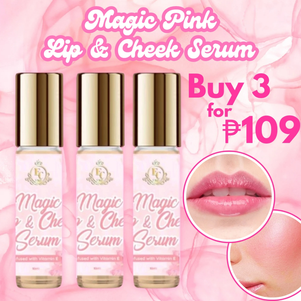 3pcs Magic Pink Lip & Cheek Blush Serum Color Changing Lip oil Bundle ...