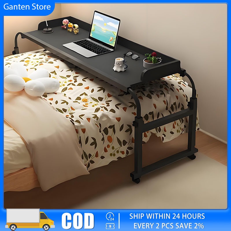 Mobile Adjustable Laptop Table Computer Desk Study Table Bed Side With ...