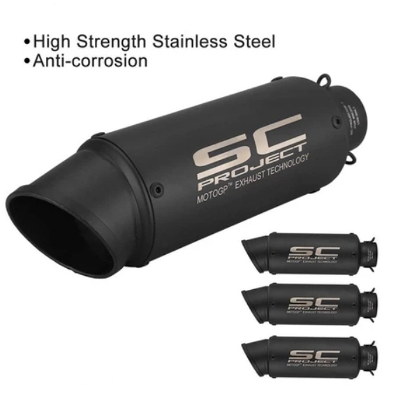 SC Project CRT Beak Type Slip On Universal Exhaust Canister Muffler ...