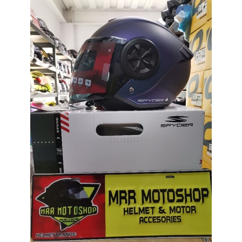 spyder Reboot2 chroma blue halface helmet | Shopee Philippines