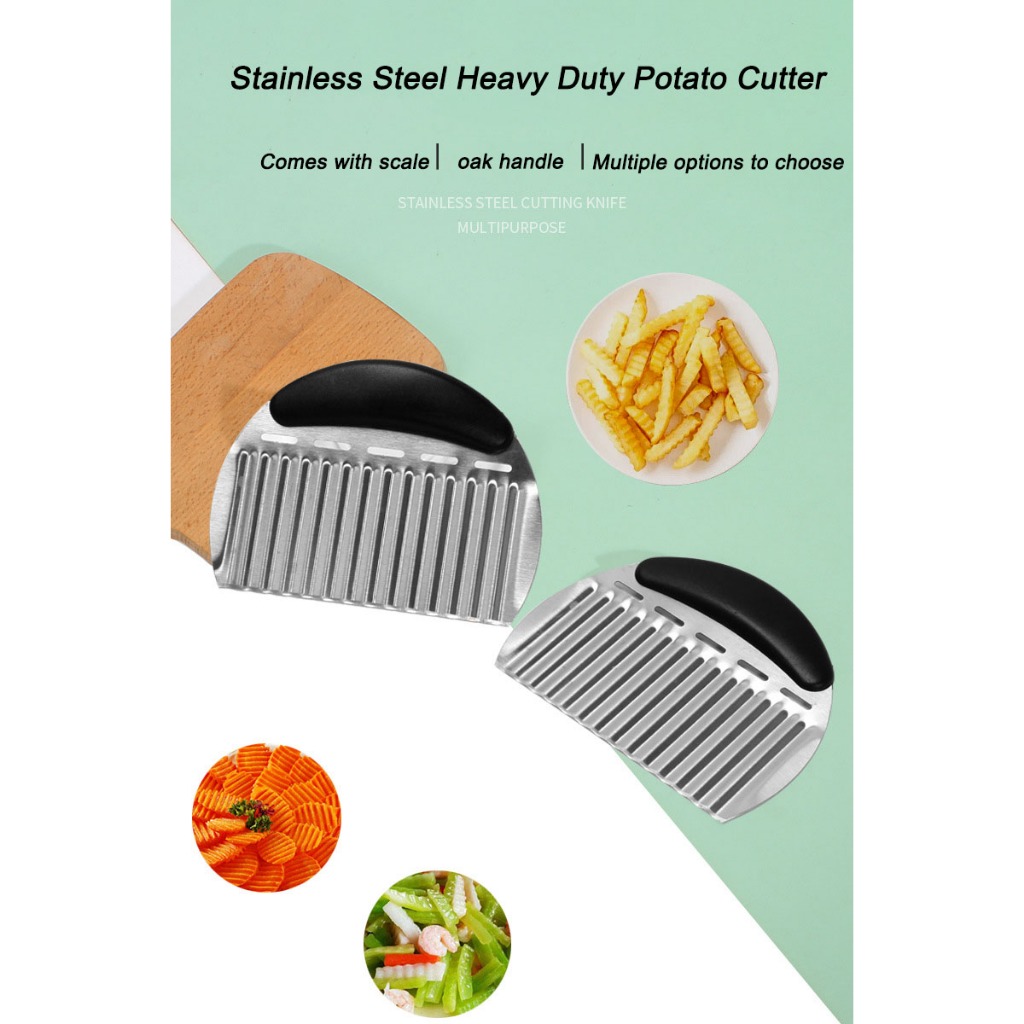 Wavy Potato Slicer | Stainless Steel Vegetable Cutter & Chopper ...