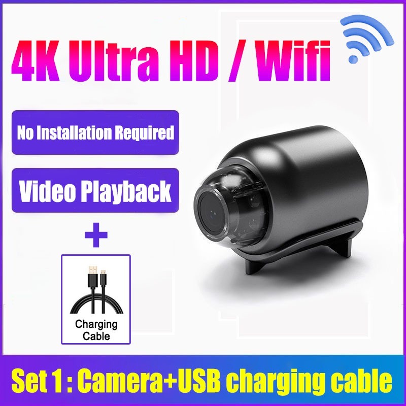 Camera Hidden Super Mini CCTV Wireless 140 Degree Wide Angle WIFI IP ...