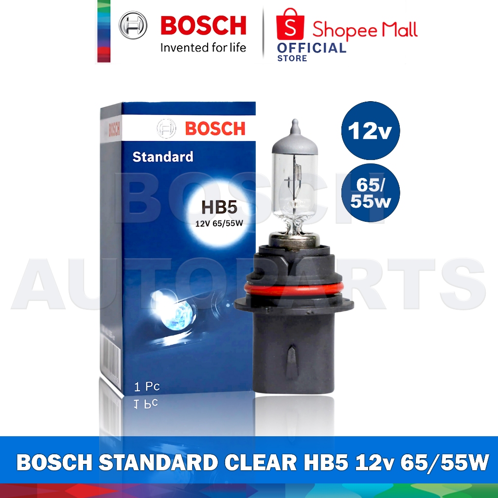 Bosch Bulb Standard Clear HB5 12v 65/55W (9007) | Shopee Philippines