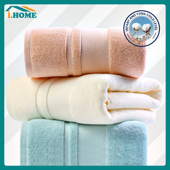 Big Towel Bath for Adult makapal 100% Cotton Quick Dry Bench Bath Towel ...