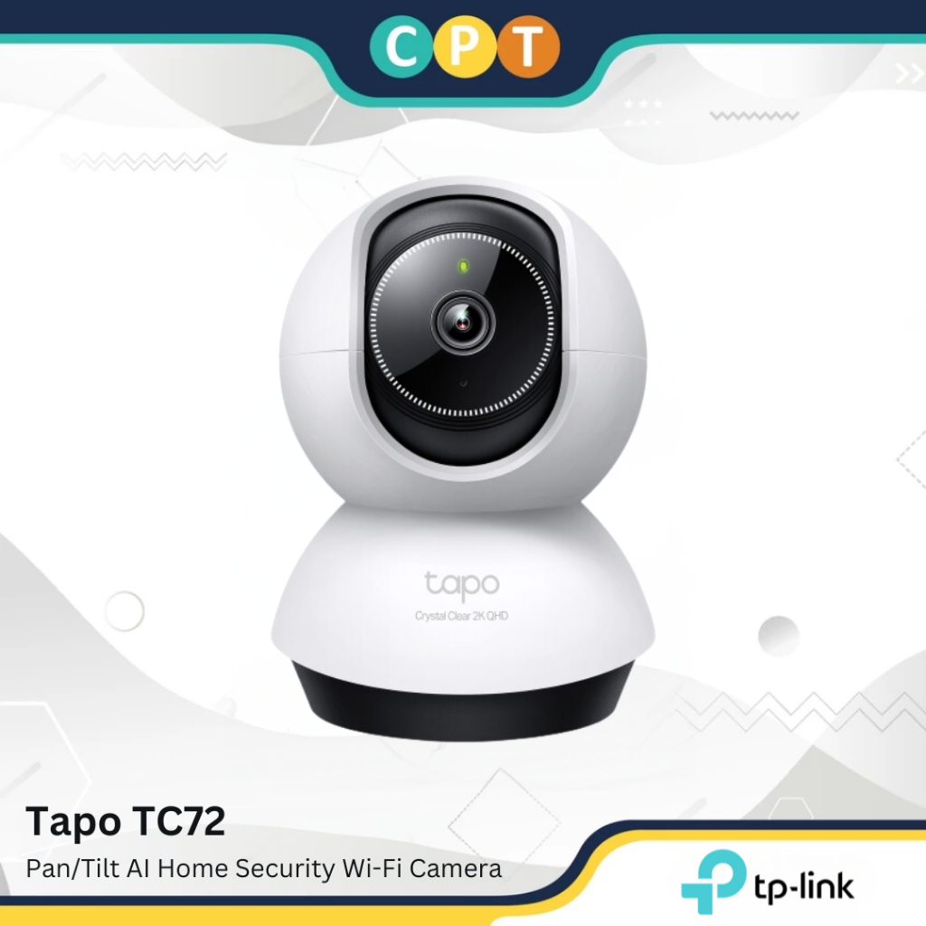 TP-Link Tapo TC72 2K 4MP Pan/Tilt AI Home Security Wi-Fi Indoor CCTV ...