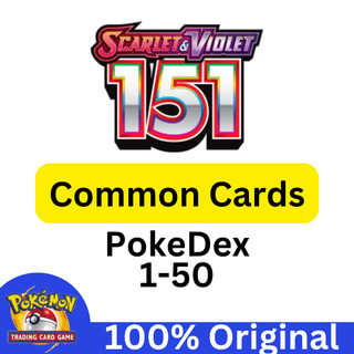 Pokemon 151 normal cards (Pokedex 1-50) Scarlet and Violet set | Shopee ...