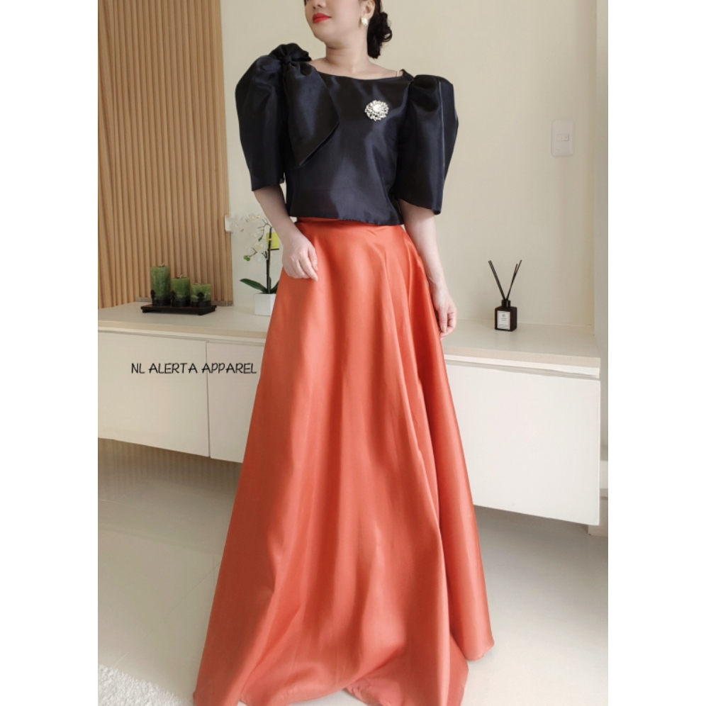 FILIPINIANA PIA CROP TOP BARONG FOR WOMEN | Shopee Philippines