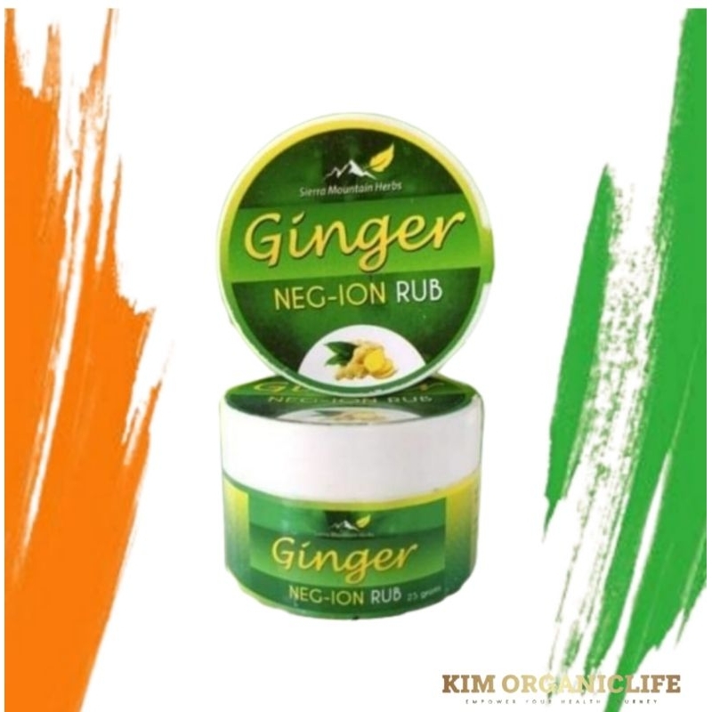 GINGER NEGATIVE ION RUB (25g) | Shopee Philippines