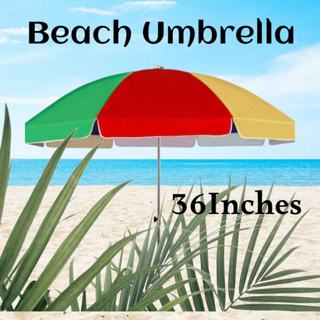 (ecshop) 36,40,45,48 inches beach umbrella different inches | Shopee ...