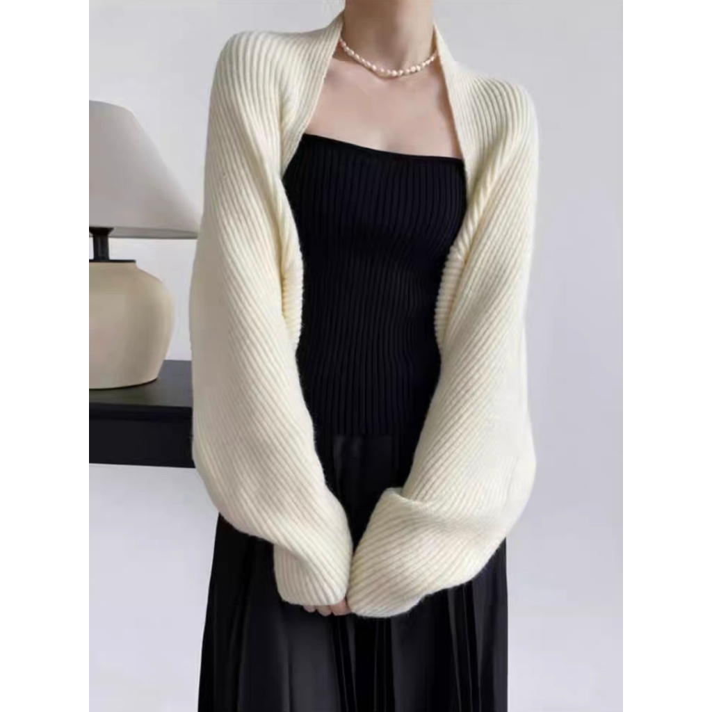 Jolly Chic Soft Knitted Long Sleeve Cover-up Cardigan Knitted Top M1410 ...