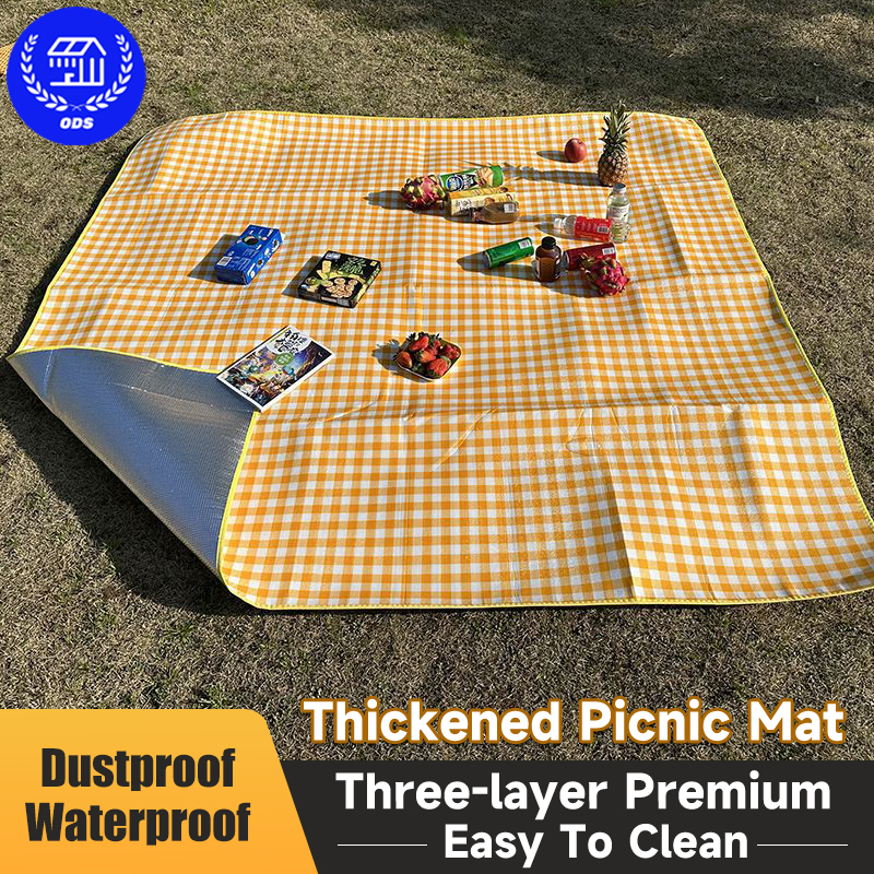 ODS Portable Waterproof Picnic Mat Outdoor Camping Rug Thick Easy to ...