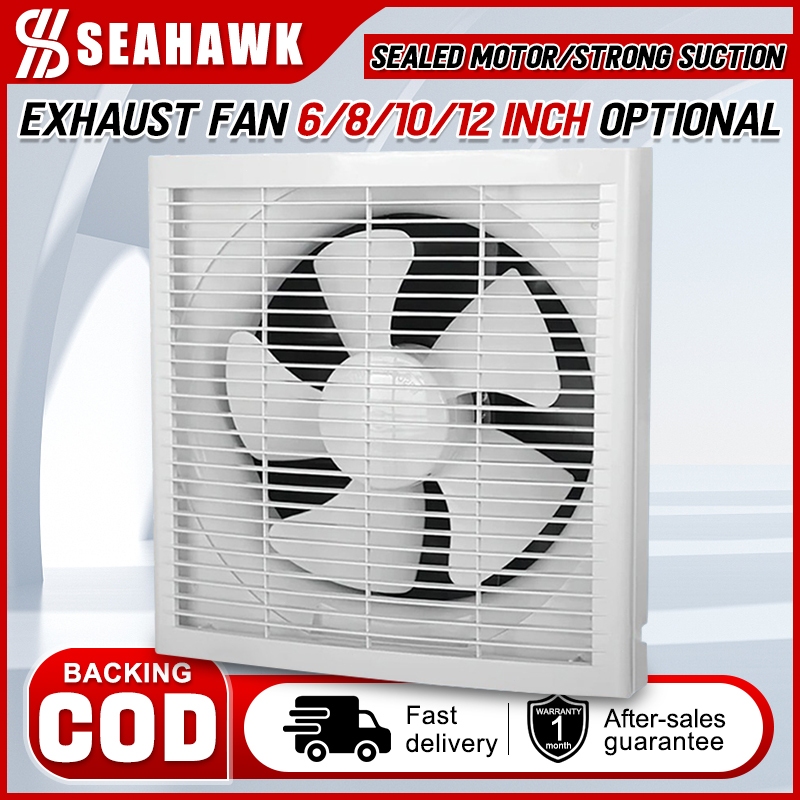 Wall-mounted exhaust fan 6/8/10/12 inch exhaust fan powerful energy ...