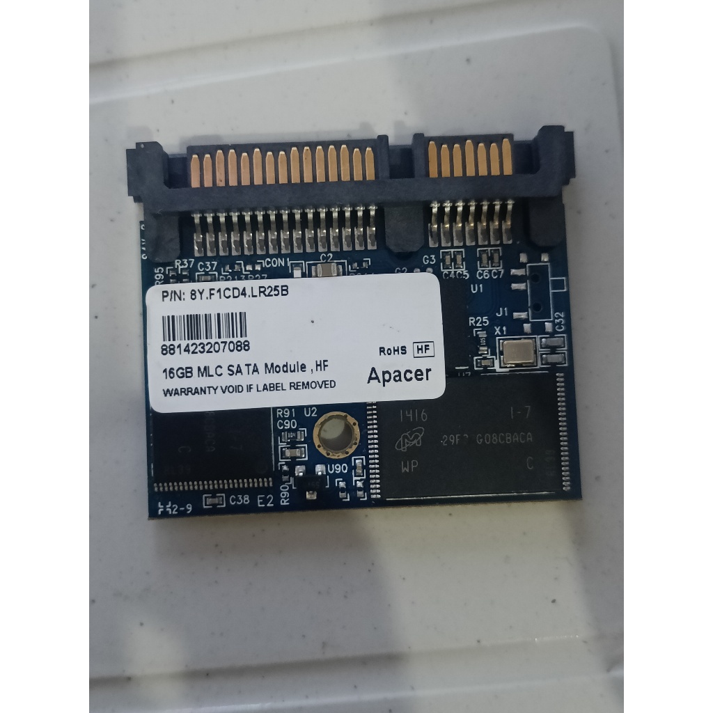 Apacer 16GB MLC SATA Module 1.8 in SSD (Solid State Drive) USED ...