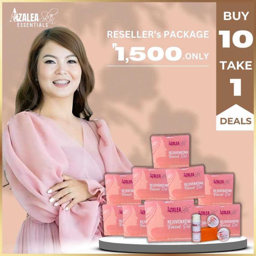 RESELLERS PACKAGE AZALEA SKIN ESSENTIALS BUY 10 TAKE 1 FREE | Shopee Philippines