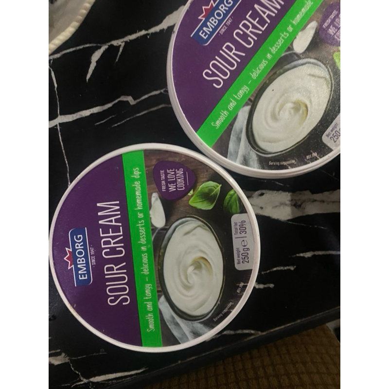 EMBORG SOUR CREAM 250g | Shopee Philippines