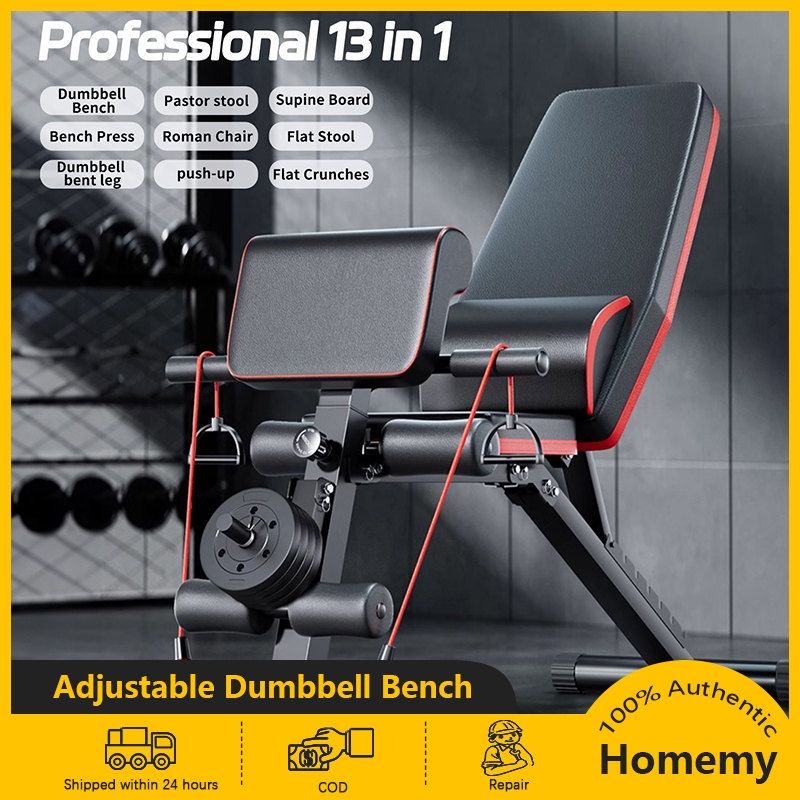Adjustable Weight Supine Dumbbell Bench Sit-Ups Fitness Equipment ...