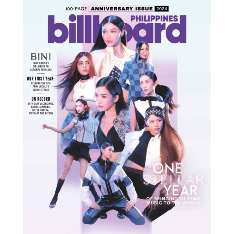 Billboard Magazine Anniversary Issue Brandnew with BINI as Cover ...