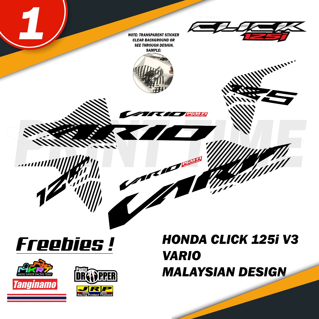 Honda Click 125i V3 Vario New Decals Sticker | Shopee Philippines