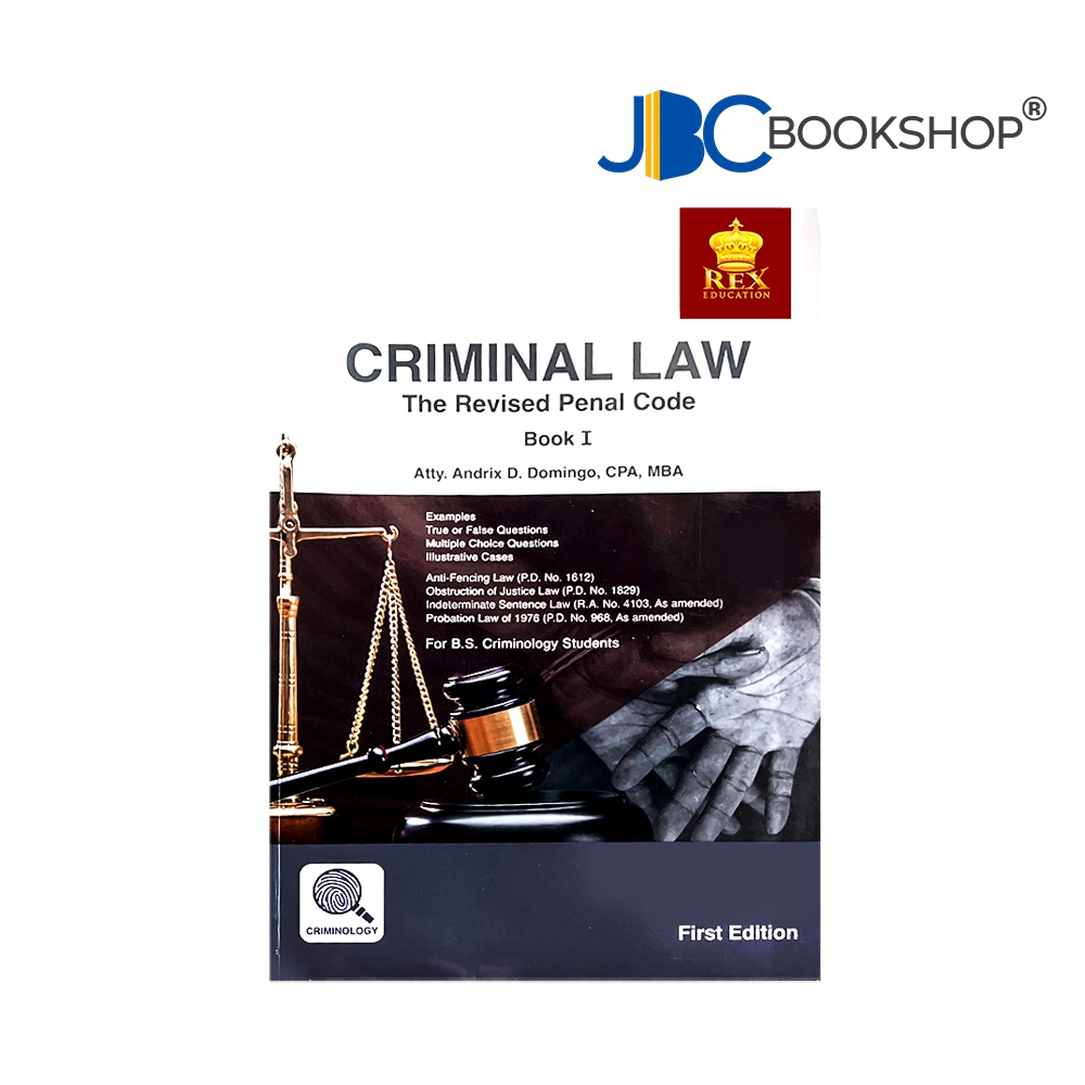 Criminal Law (The Revised Penal Code) Book 1 First Edition by Atty ...