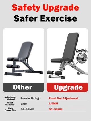 Bench press chair equipment foldable adjustable dumbbell bench ...