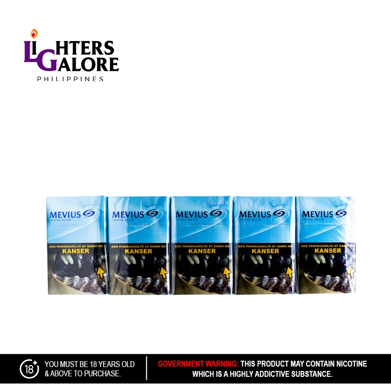 Lighters Galore - Mevius Wind Blue 20's (Ream) | Shopee Philippines