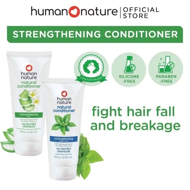 H♥️N Human Nature Strengthening Conditioner (Peppermint) (99.5% Natural ...