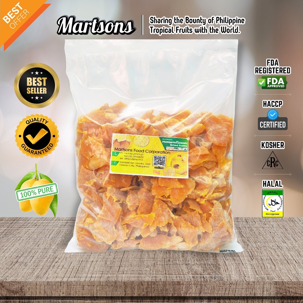 Dried Mango Chips (1kg) | Shopee Philippines