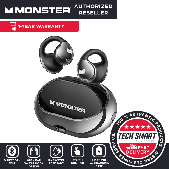 Monster AC600 Wireless Headphones Stereo HD Call Open Bluetooth ...