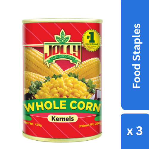 Jolly Whole Kernel Corn 425g , Bundle of 3 | Shopee Philippines