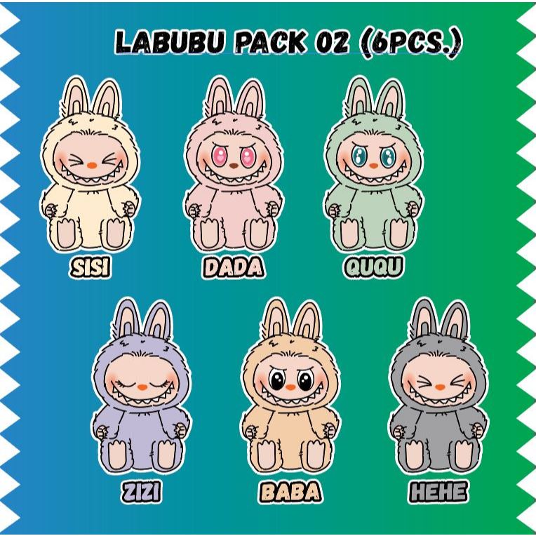 BIG Labubu Sticker Pack 02 (waterproof) | Shopee Philippines