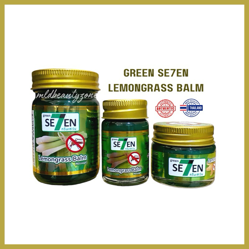 Original GREEN SE7EN Lemongrass Balm 50g From Thailand🇹🇭 | Shopee ...